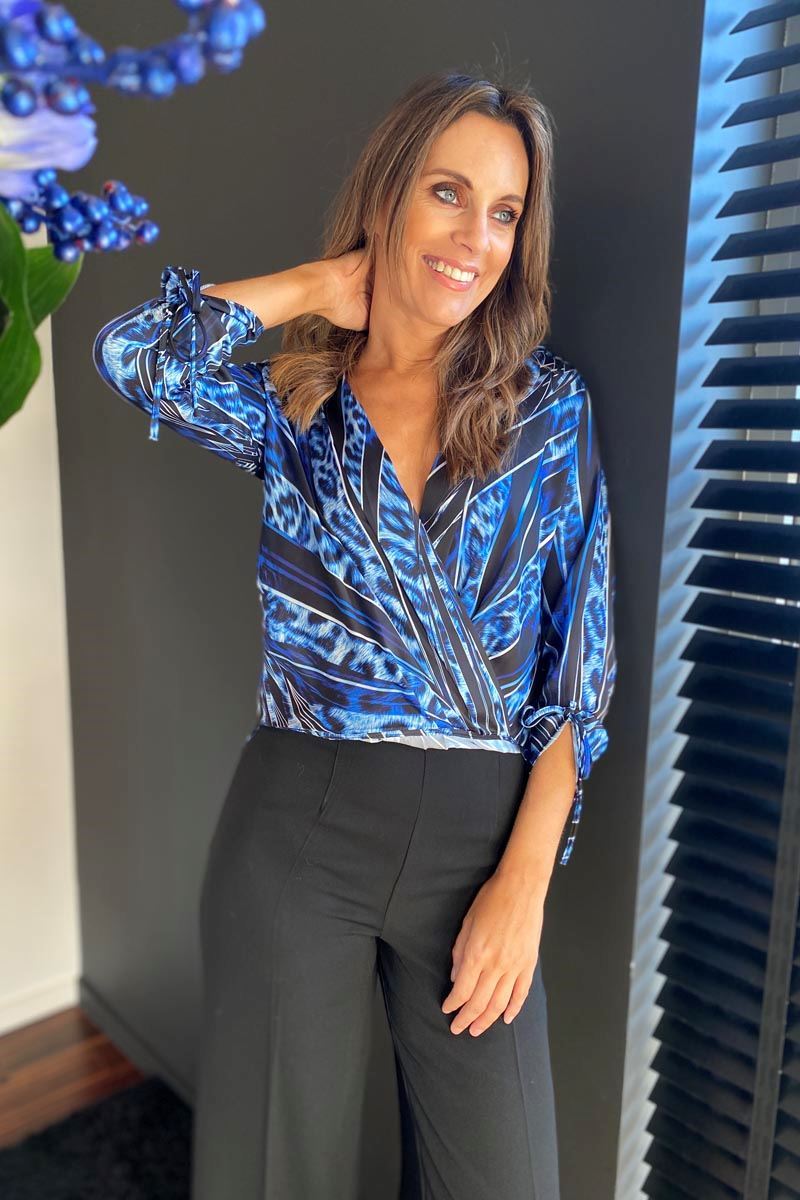 My Wish. Blouse - CTN - 17597 - Blauw