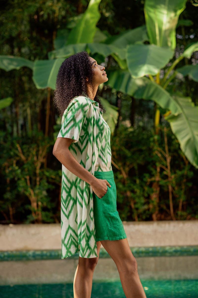 My Wish. Jurk - Signe Nature - 890076 - vert ecru