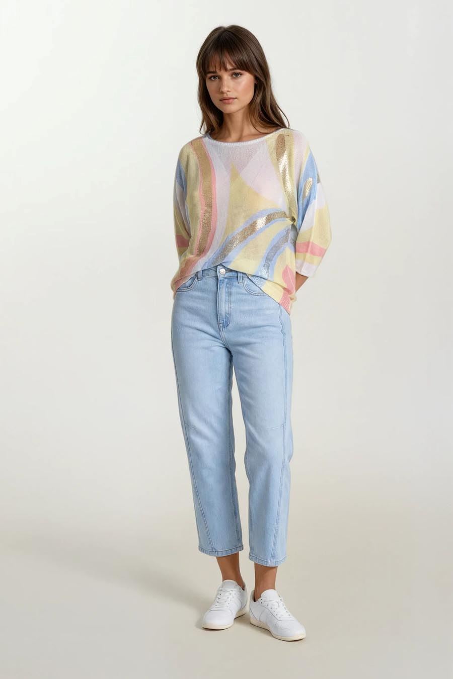 My Wish. "Trendy Pastelkleurige Vleermuistrui voor Elke Gelegenheid"