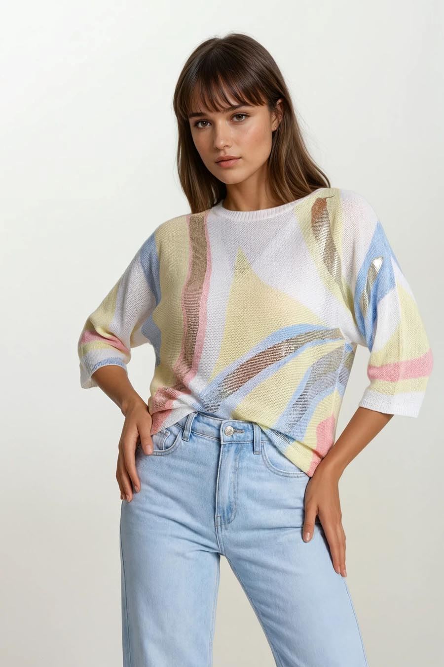 My Wish. "Trendy Pastelkleurige Vleermuistrui voor Elke Gelegenheid"